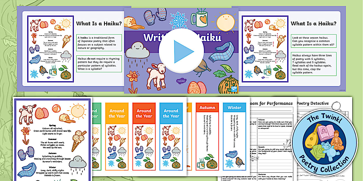 'Around the Year' – Seasons Haikus for KS2 (teacher made)